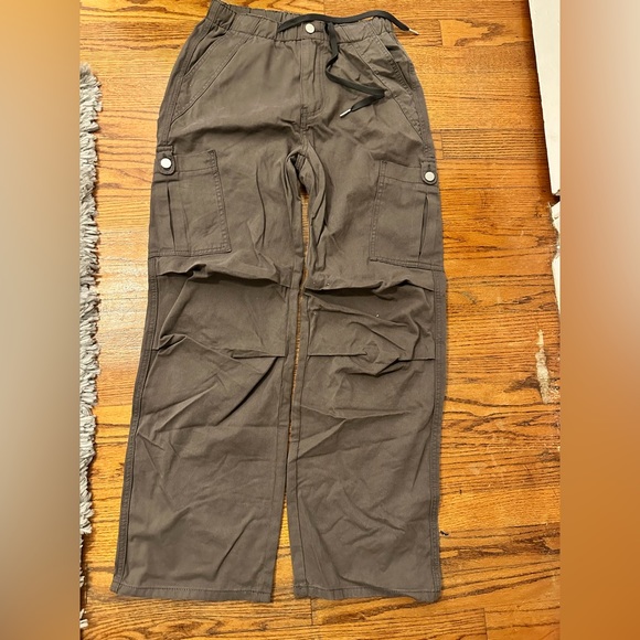 Cider | Pants & Jumpsuits | Dark Greengrey Cargo Pants From Cider Have ...